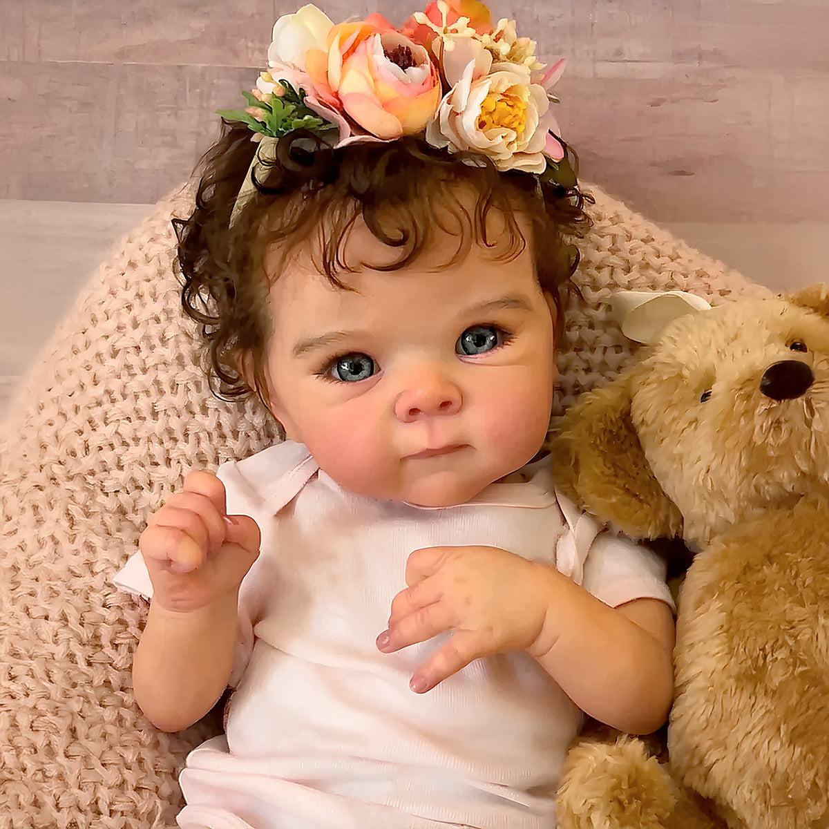 Pinky Reborn Lovely 18 Inch Newborn Baby Dolls Realistic Details That