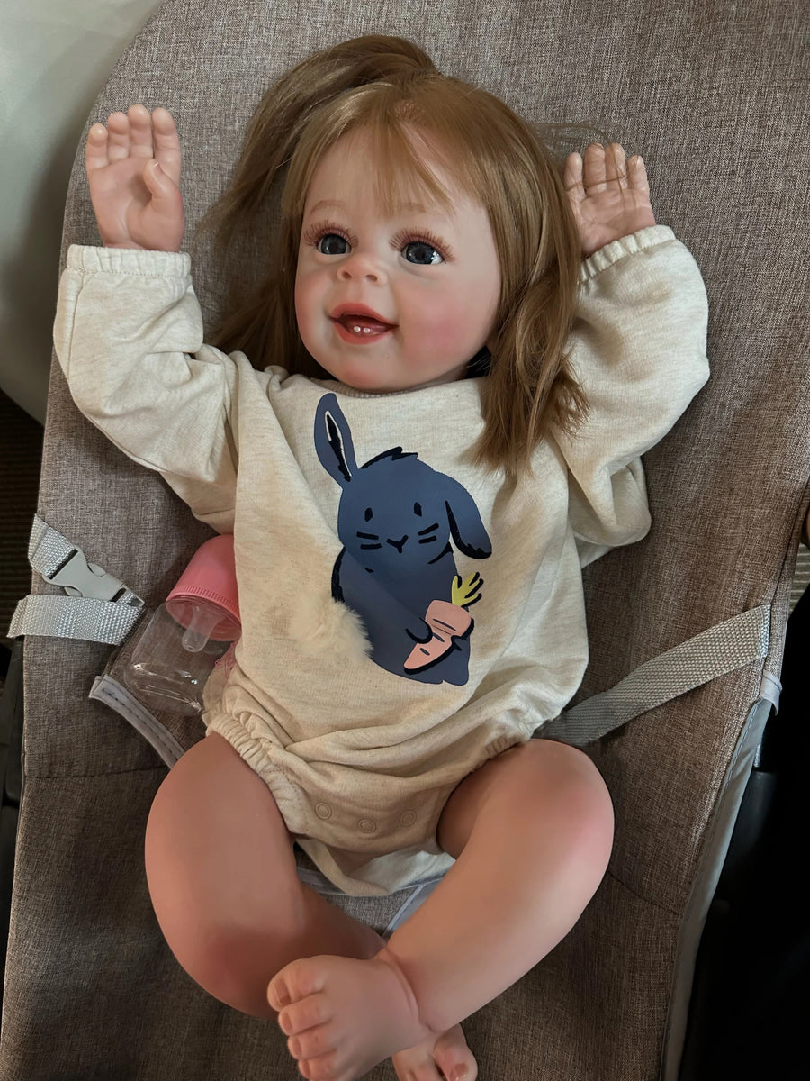 Real Life Newborn Babies Realistic Reborn Toddler Doll Girl 24 Inch We ...