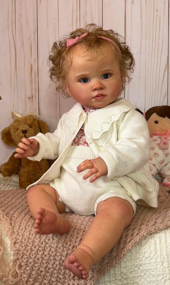PINKY REBORN 22 Inch Baby Doll Reuben Realistic Soft Cloth Body Vinyl ...