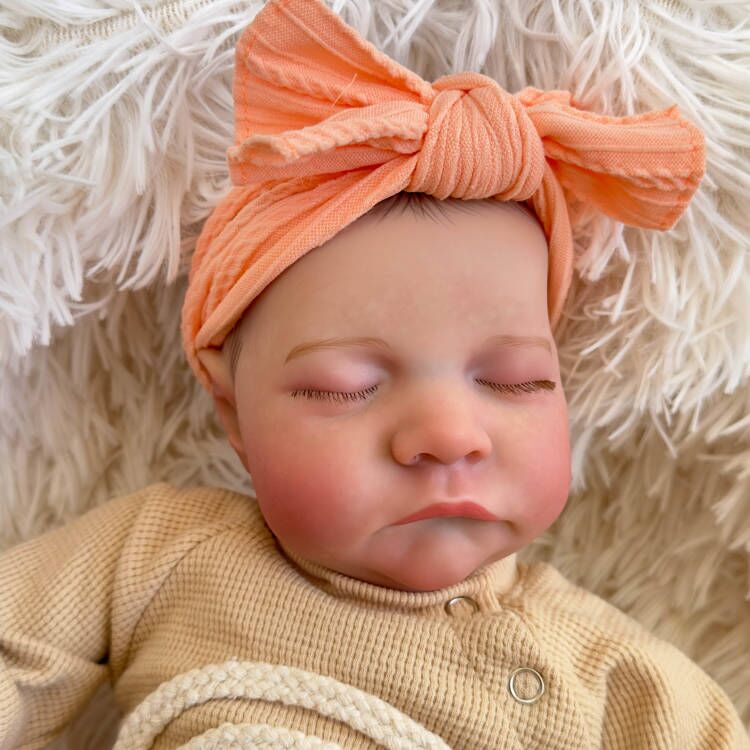 Pinky Reborn Real Life Reborn Baby Dolls 19 inch Sleeping Closed Eyes