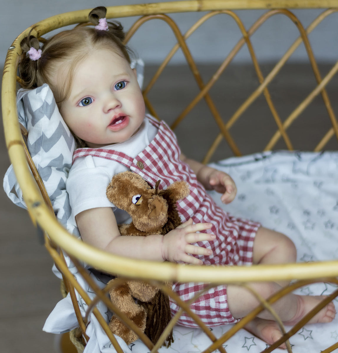 24 inch Adorable Lifelike Reborn Baby Dolls Realistic Toddler Lottie N ...