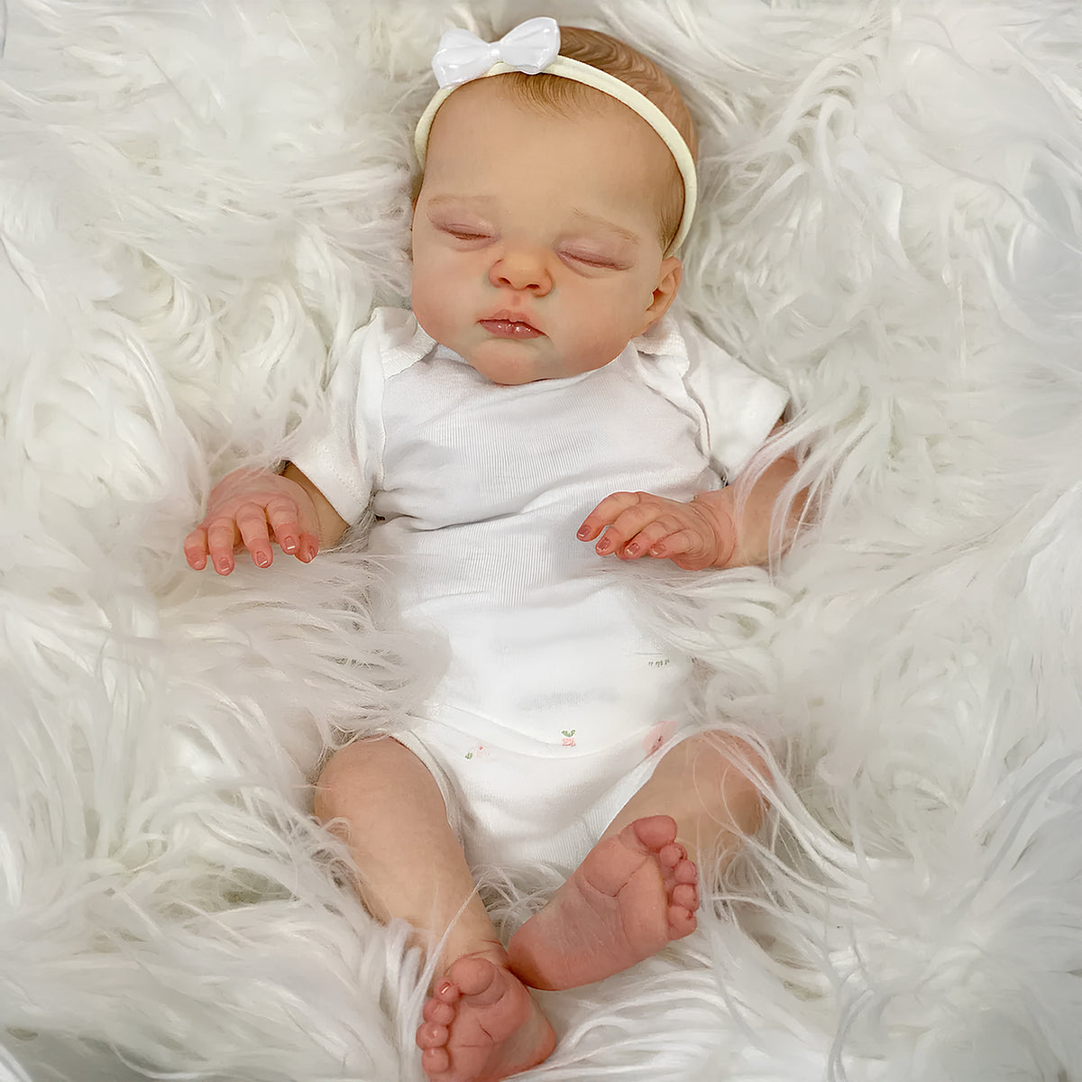 Pinky Reborn 18 Inch Baby Dolls Realistic Newborn Babydoll Lovely Hugg