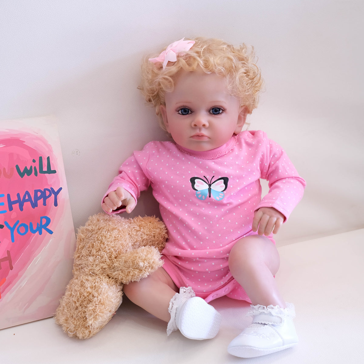 23 Inch Reborn Toddler Realistic Newborn Baby Doll Adorable Lifelike R ...