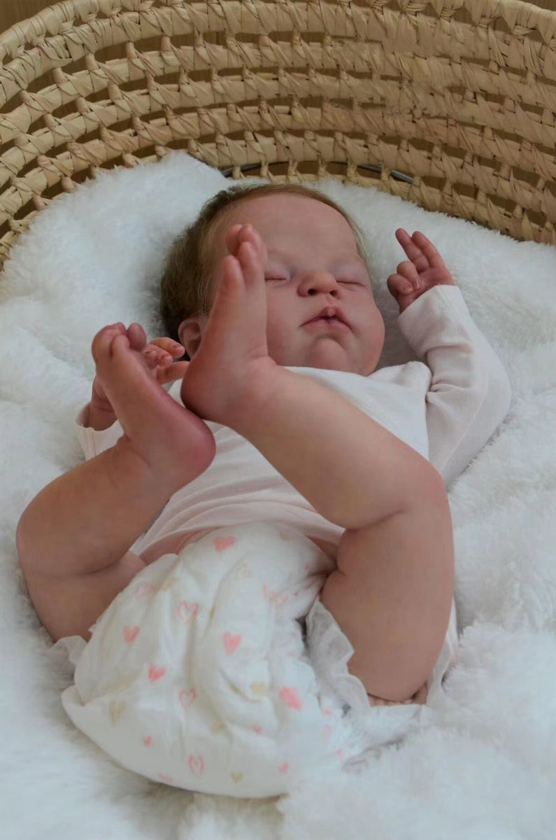 20 Inch Realistic Newborn Baby Dolls Girl Real Life Reborn Toddler Sle ...