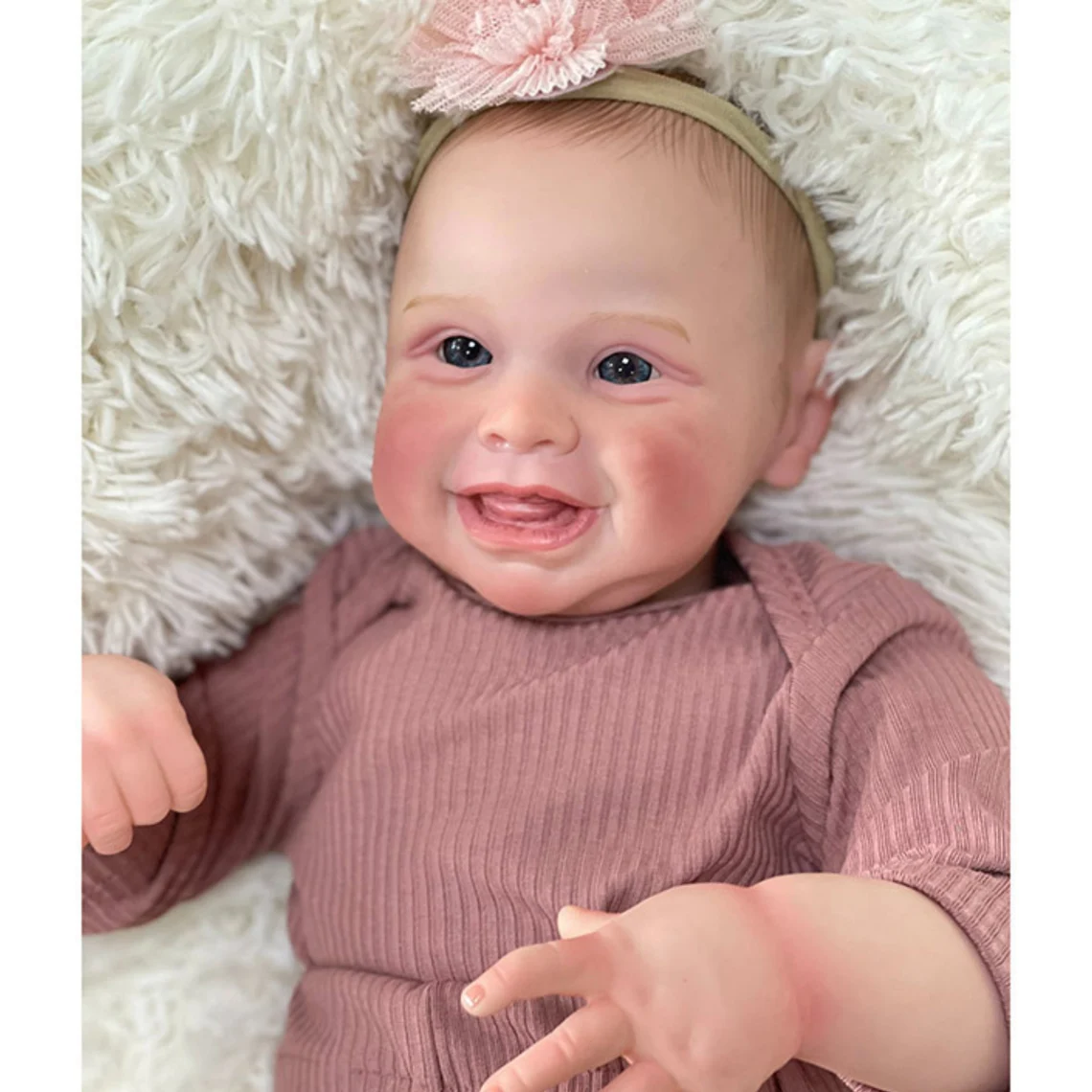 20 Inch Realistic Newborn Baby Dolls Harper Lifelike Reborn Baby Doll ...
