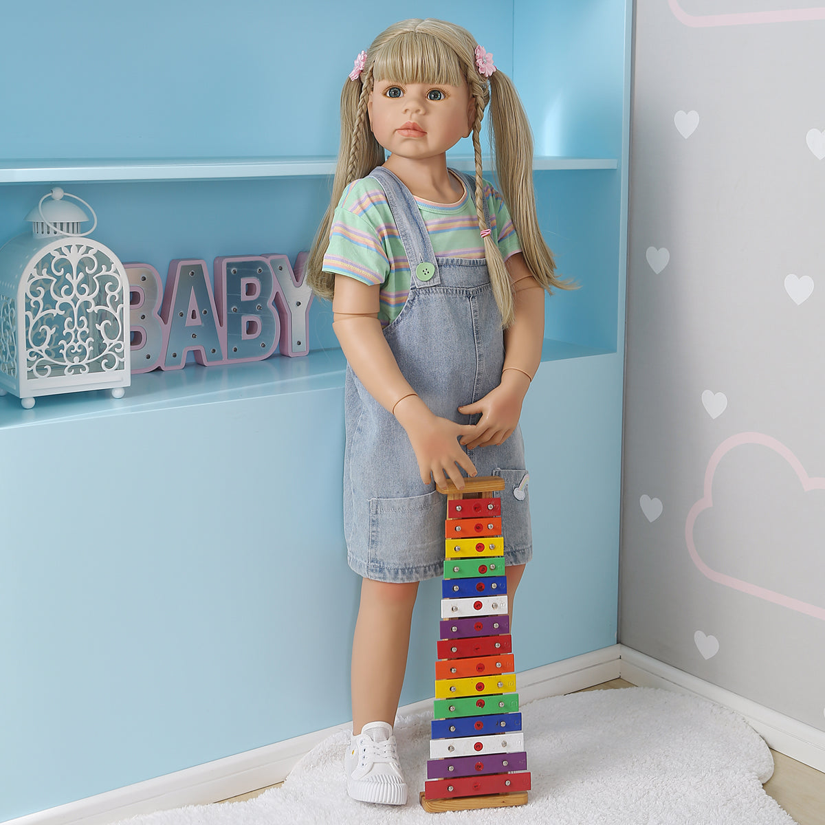 39 Inch Masterpiece Doll Big Size Standing Reborn Toddler Girl Jennife ...