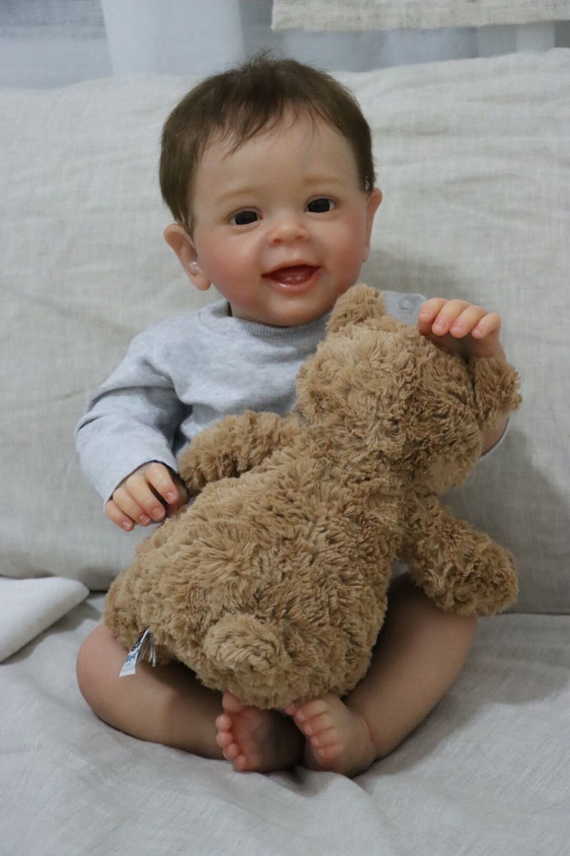 24 Inch Weighted Lifelike Reborn Baby Dolls Toddler Realistic Newborn ...