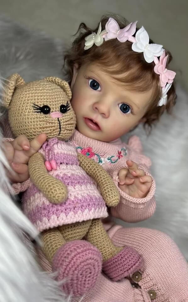 24 Inch Reborn Toddlers Girl Realistic Newborn Baby Doll Weighted Rebo ...